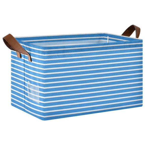 Foldable Iron Frame Open Home Storage Bins 16.9×11.4×10 Inch Waterproof ...