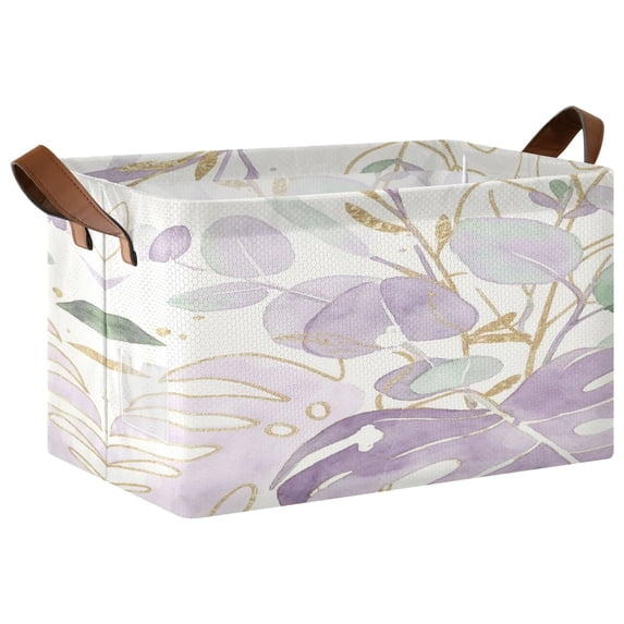 Foldable Iron Frame Open Home Storage Bins 16.9×11.4×10 Inch Waterproof ...