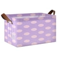 Foldable Iron Frame Open Home Storage Bins 16.9×11.4×10 Inch Waterproof ...