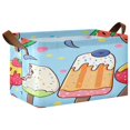Foldable Iron Frame Open Home Storage Bins 16.9×11.4×10 Inch Waterproof ...