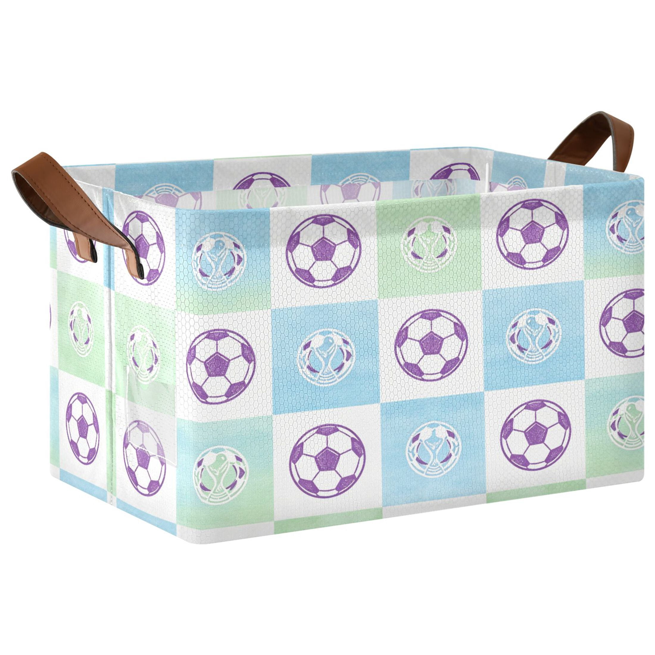 Foldable Iron Frame Open Home Storage Bins 16.9×11.4×10 Inch Waterproof ...