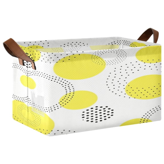 Foldable Iron Frame Open Home Storage Bins 16.9×11.4×10 Inch Waterproof ...