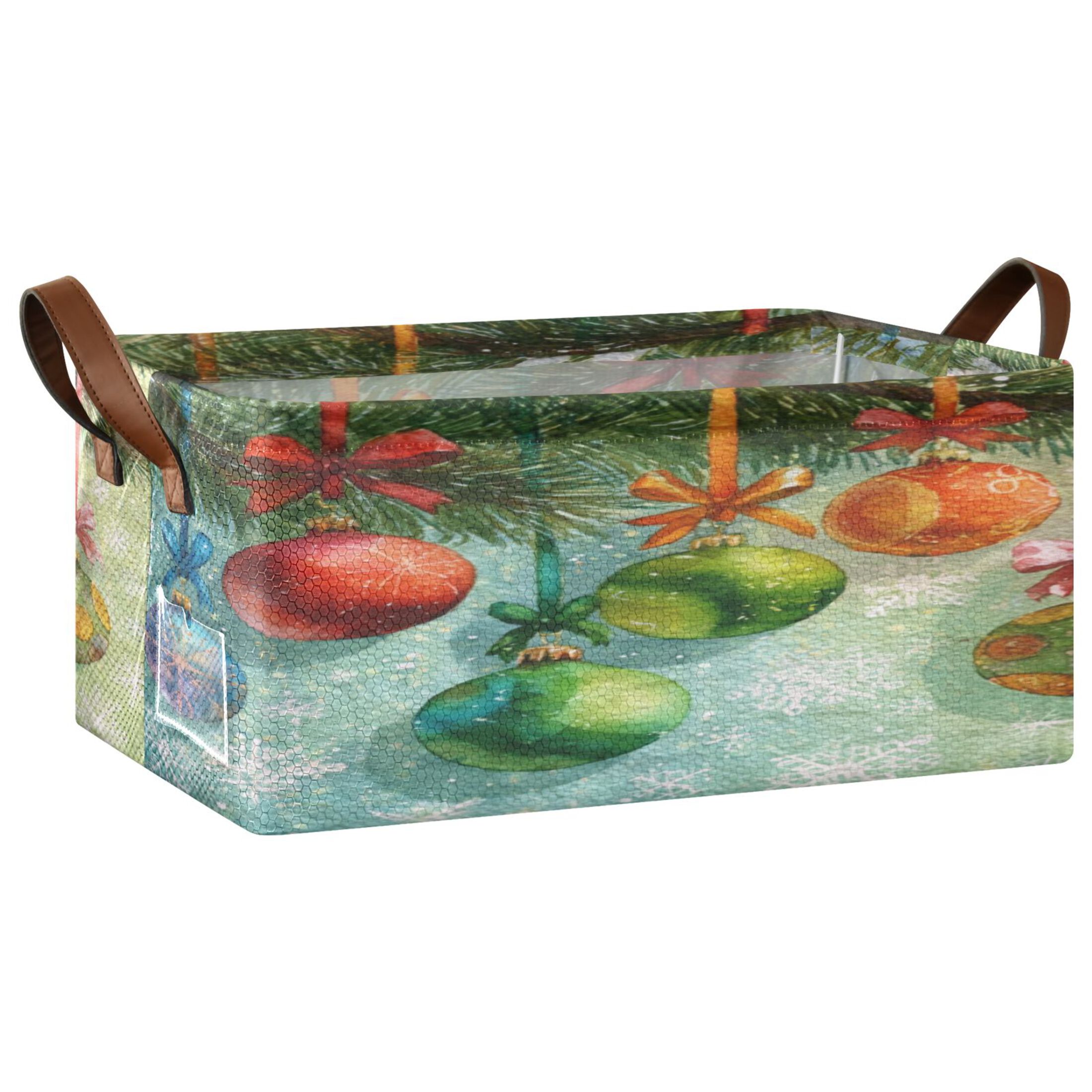 Foldable Iron Frame Storage Basket Open Basket Bins Versatile Organizer ...