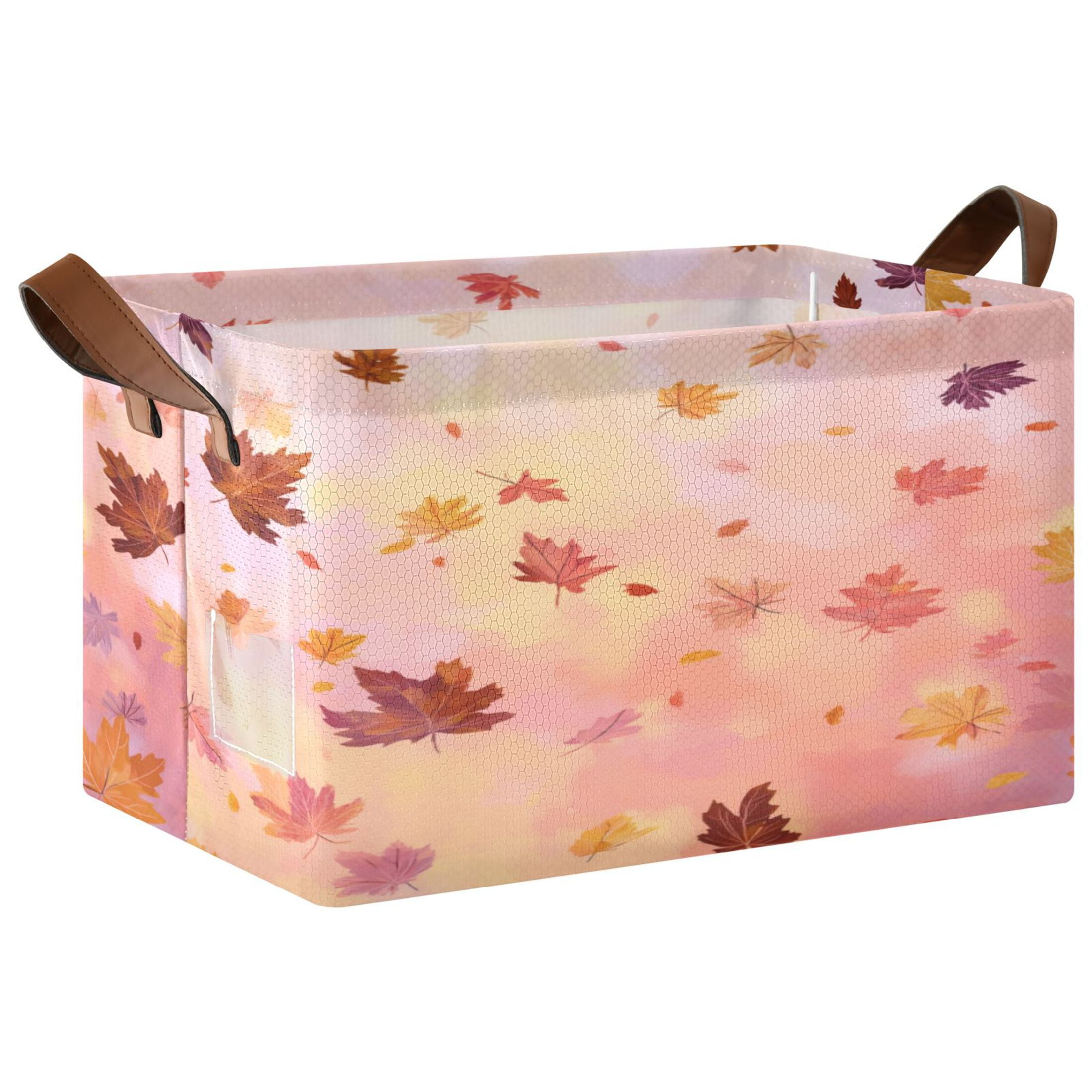 Foldable Iron Frame Storage Basket Open Basket Bins Versatile Organizer ...
