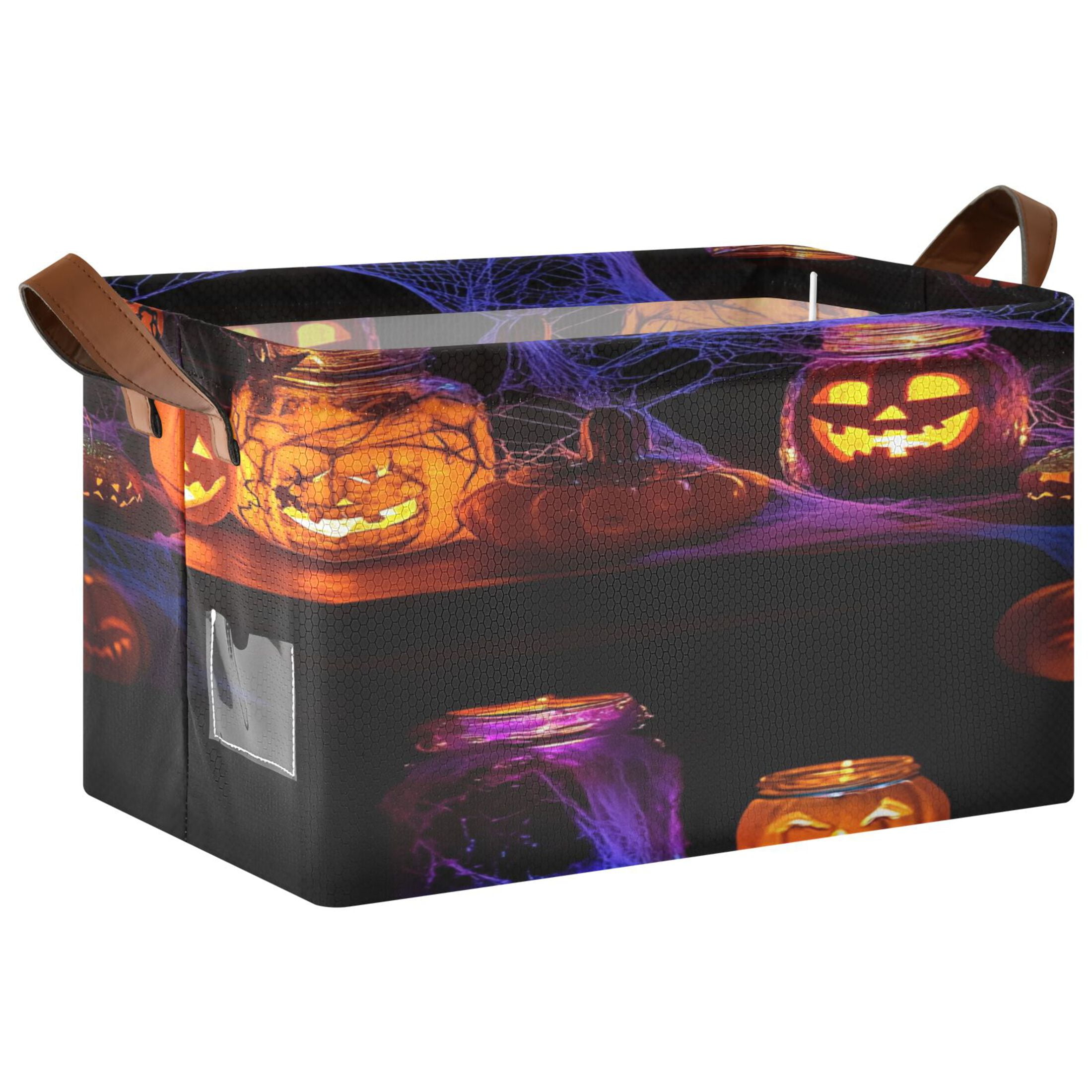 Foldable Iron Frame Storage Basket Open Basket Bins Versatile Organizer ...