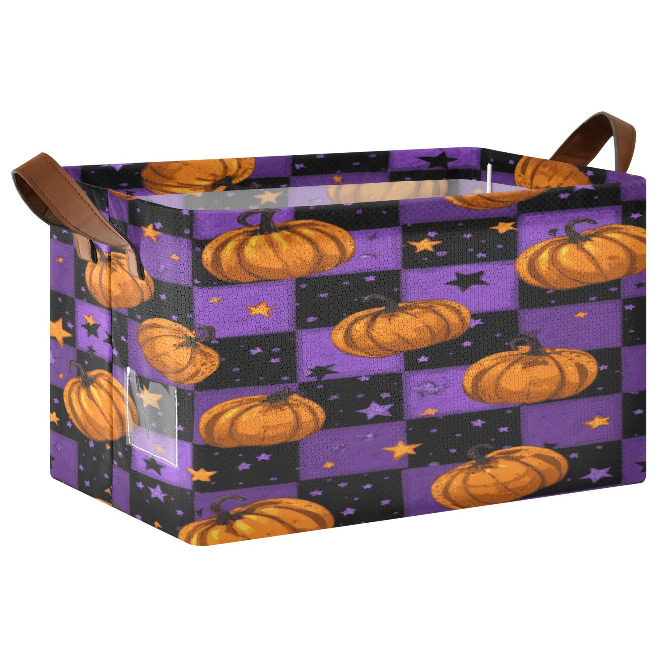 Foldable Iron Frame Storage Basket Open Basket Bins Versatile Organizer ...