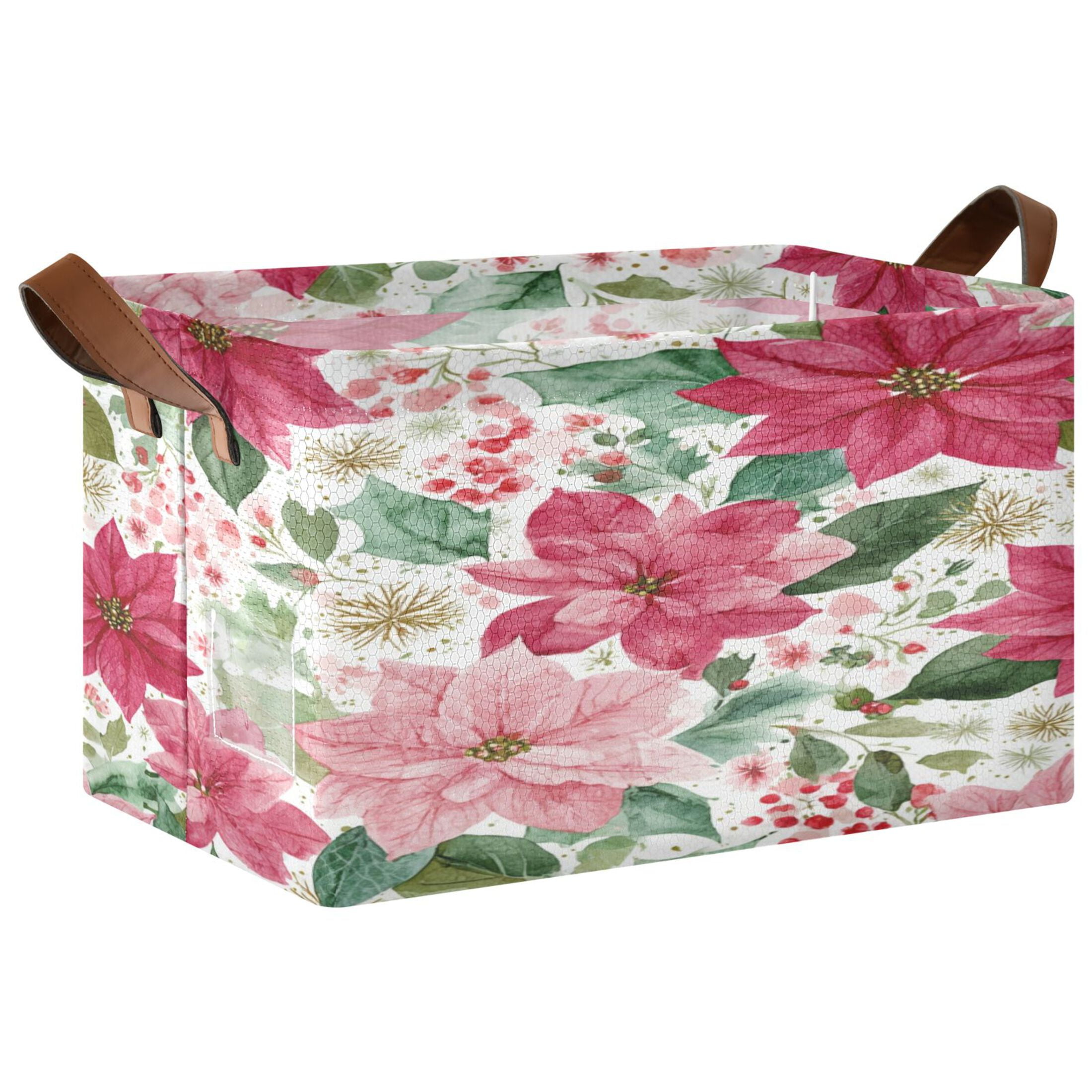 Foldable Iron Frame Storage Basket Open Basket Bins Versatile Organizer ...