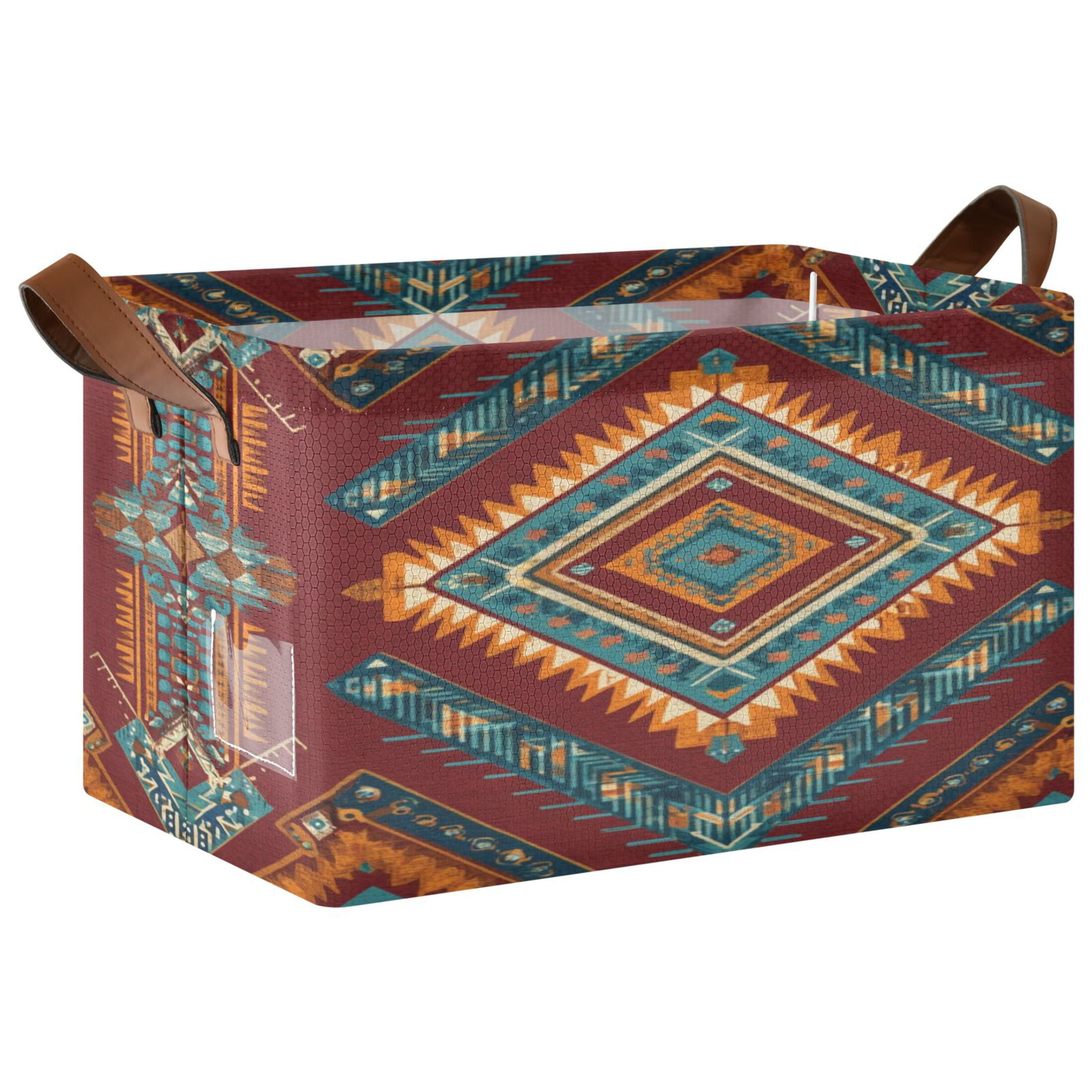 Foldable Iron Frame Storage Basket Open Basket Bins Versatile Organizer ...