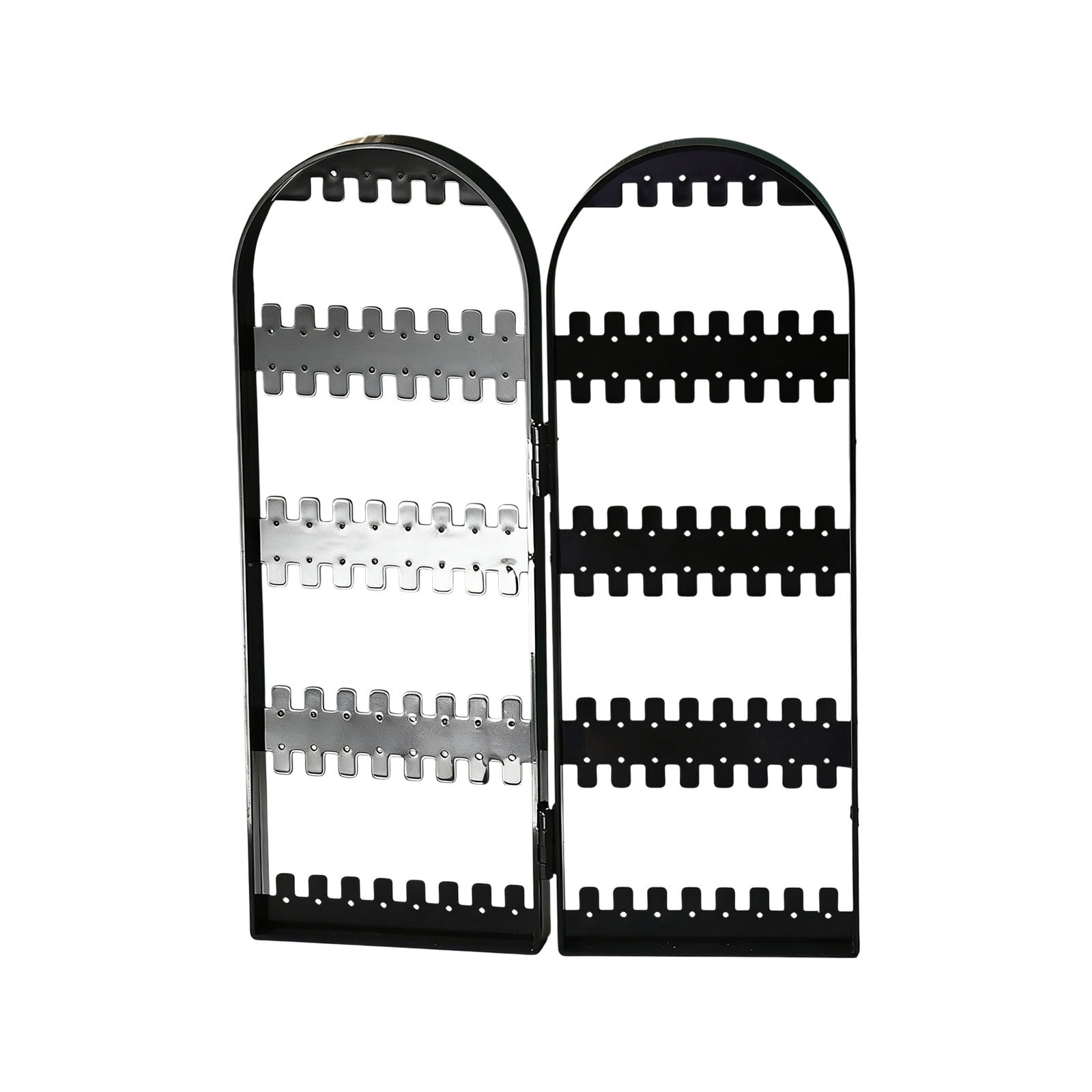 Foldable Jewelry Organizer, Earring Holder and Necklace Rack with 120 ...