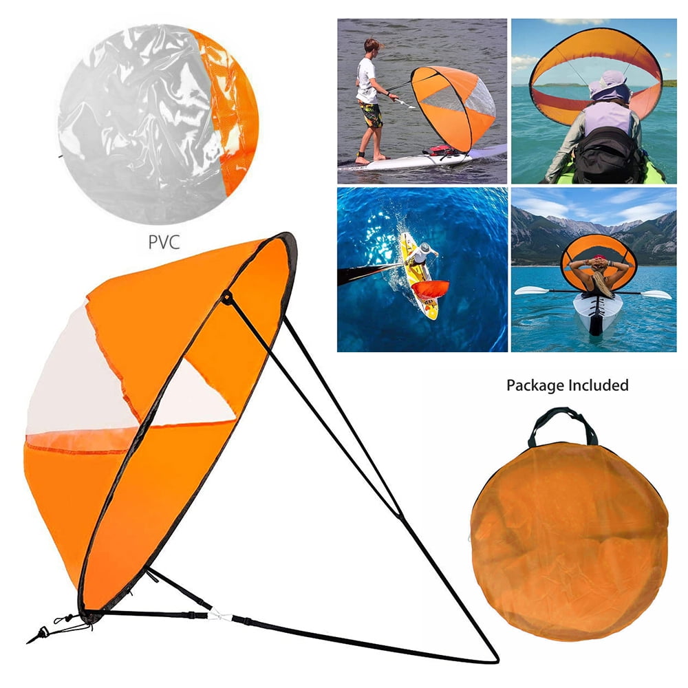 Foldable Kayak Boat Wind Sail Summer Surfing Wind Paddle Kayak Sail ...