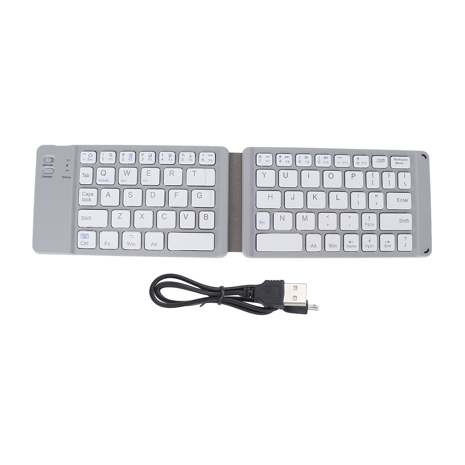Foldable Keyboard BT3.0 Fast Typing Silent 120mAh Battery Compact Size ...