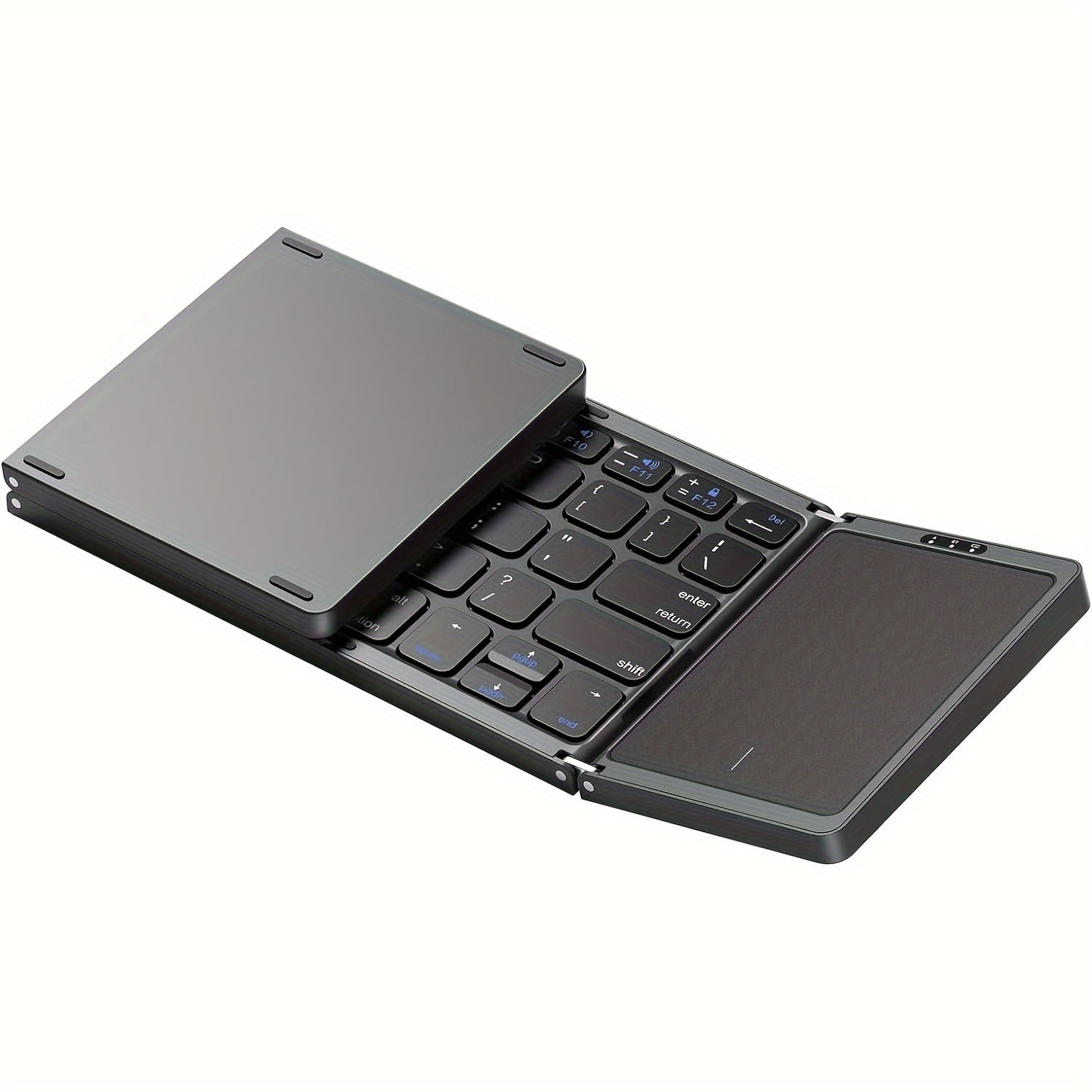 Foldable Keyboard with Touchpad, Wireless Folding Keyboard, Multi Device and Rechargeable ...