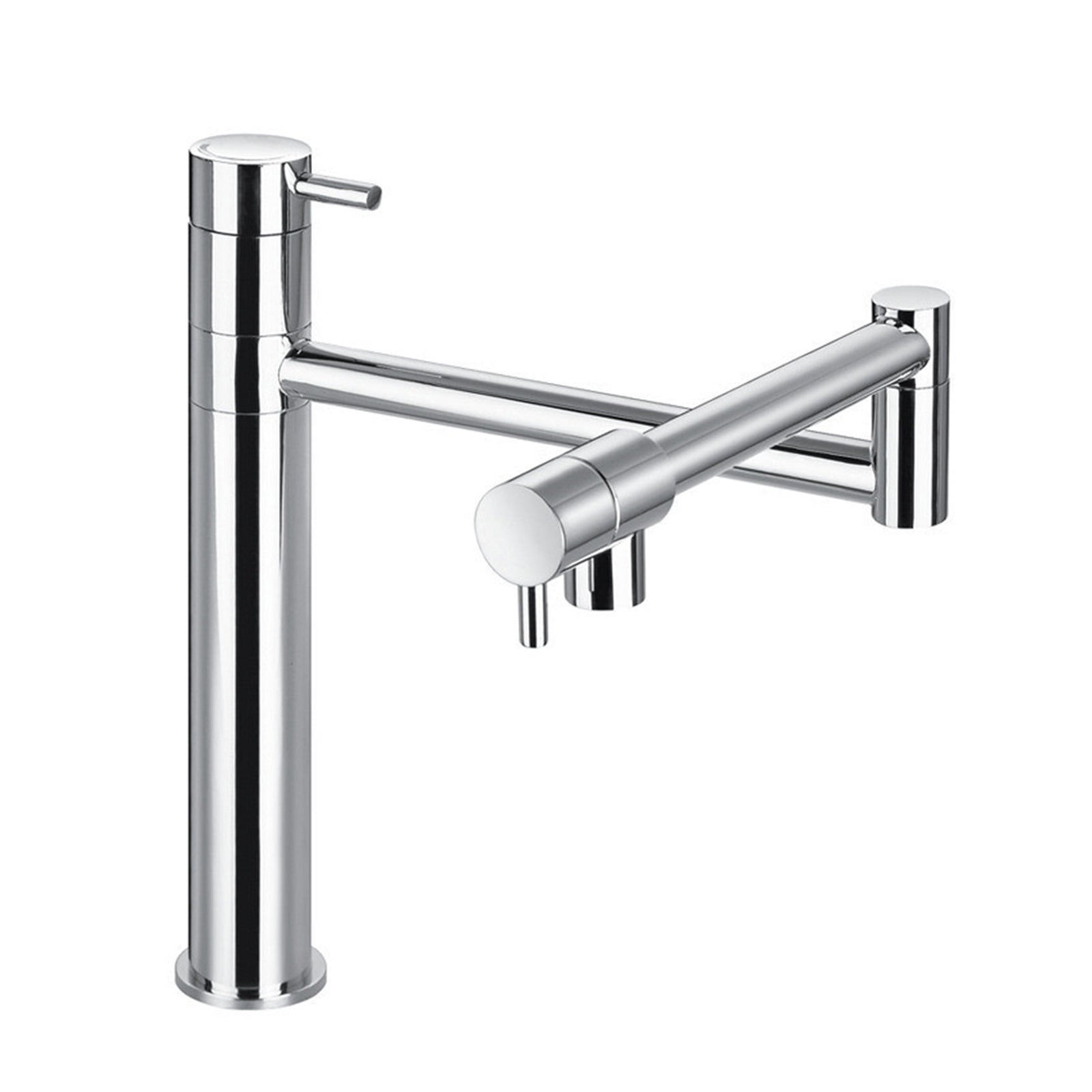 Foldable Kitchen Faucet Hot And Cold Sink Faucet Tap 360 Degree Chrome ...
