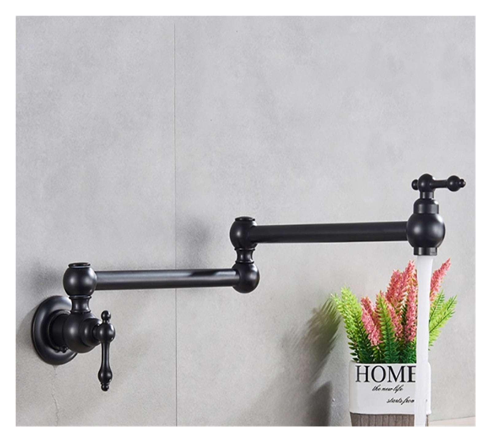 Foldable Kitchen Faucet Single Cold Single Hole Sink Tap Rotate Folding ...