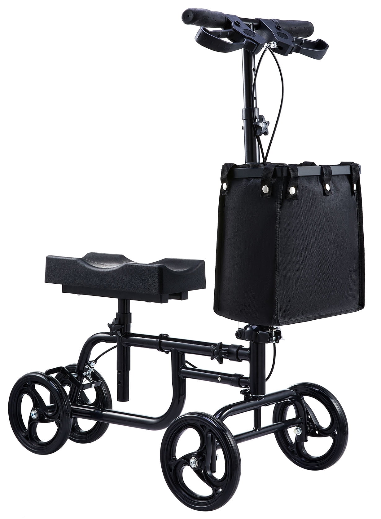 Foldable & Collapsible Knee Scooter Walker with Adjustable Rest ...