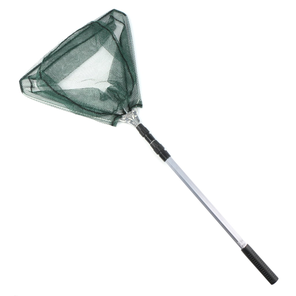 Foldable Landing Net with Telescopic Aluminum Pole Handle Extendable ...