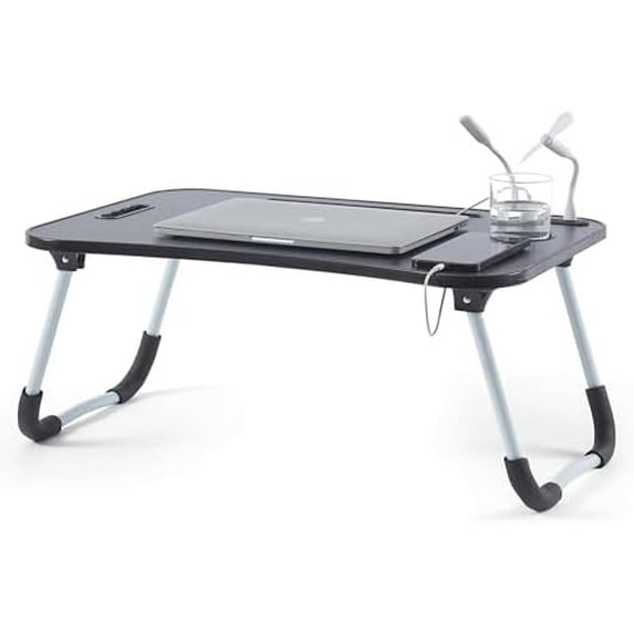 Foldable Lap Desk - Portable Laptop Stand for Bed, Couch, Work, Reading ...