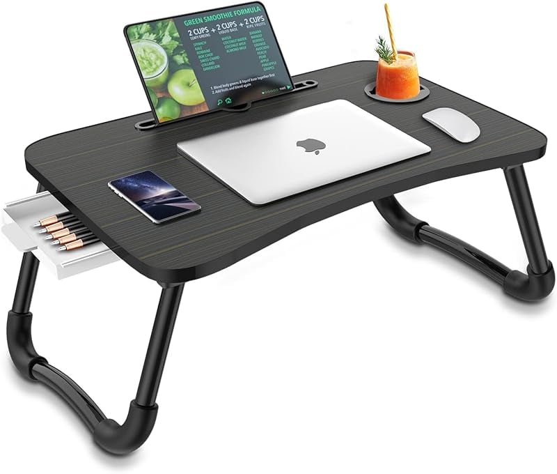 Foldable Laptop Bed Table Multi-Function Lap Serving Tray Dining Table ...