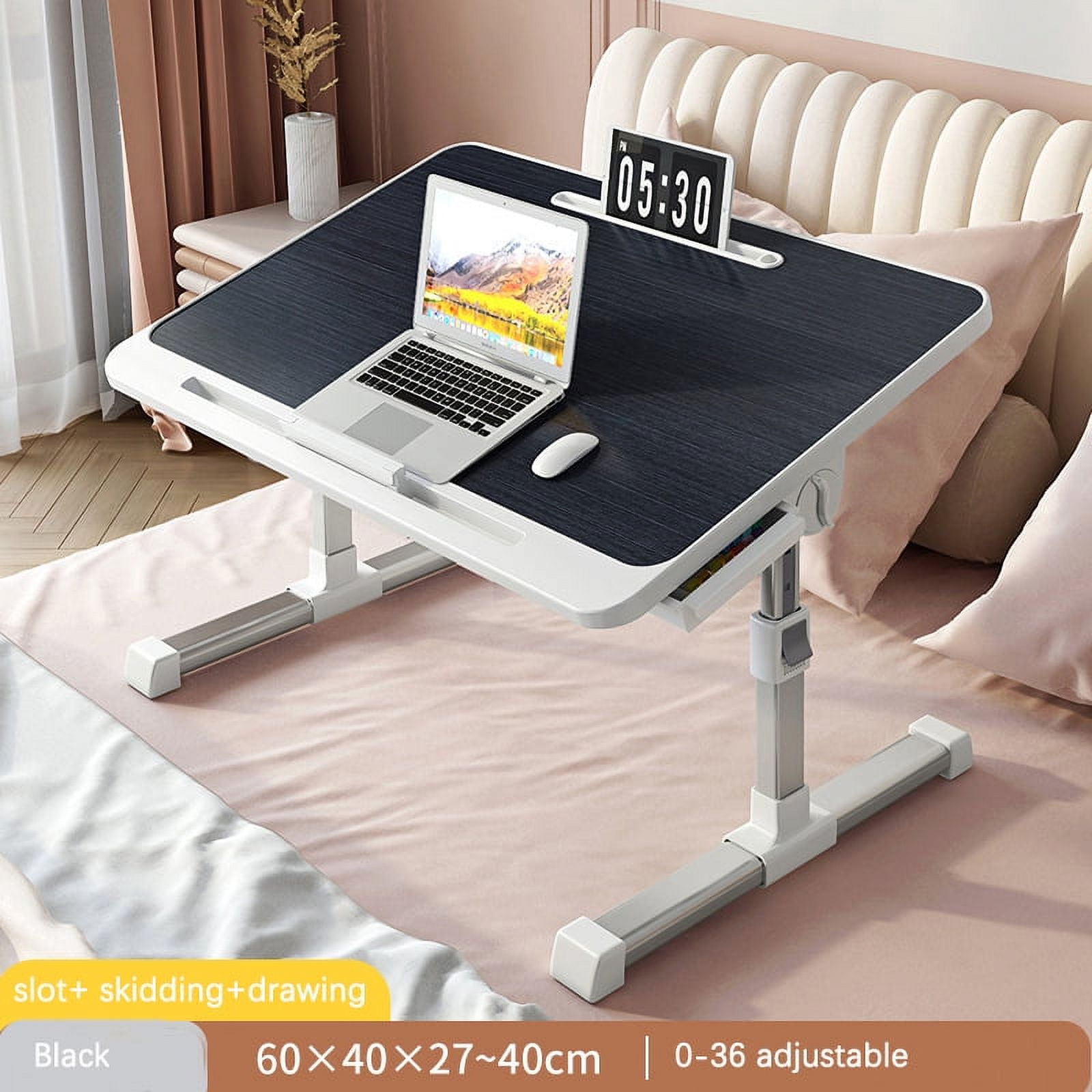 Foldable Laptop Desk Adjustable Bed Small Table for Home Study, Bedroom ...