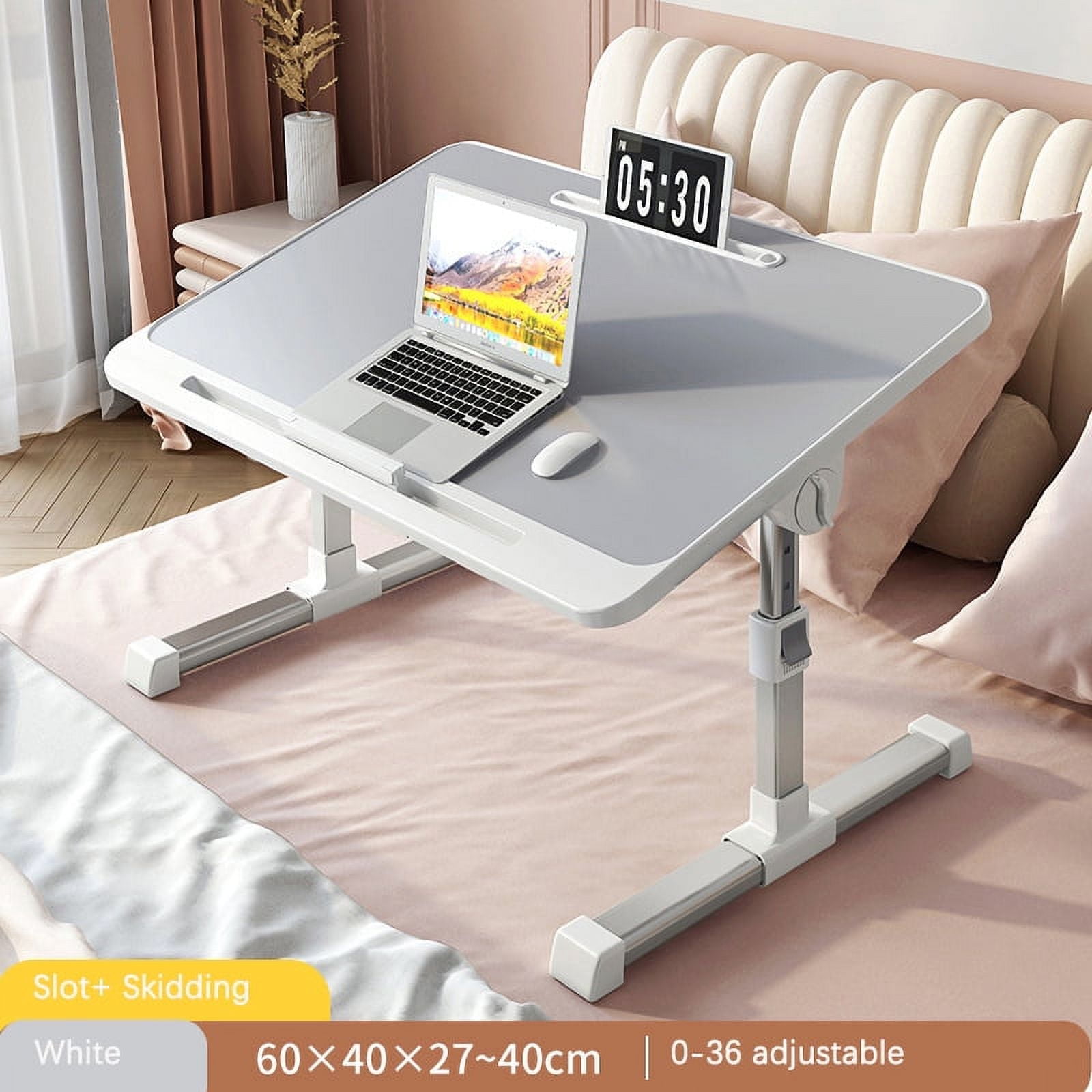 Foldable Laptop Desk Adjustable Bed Small Table for Home Study, Bedroom ...