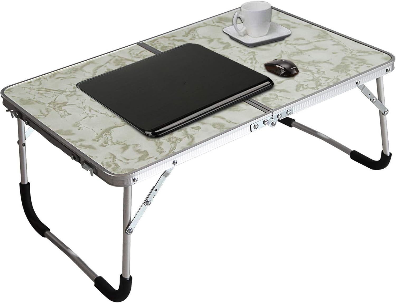 Foldable Laptop Table, Bed Desk, Breakfast Serving Bed Tray, Portable ...
