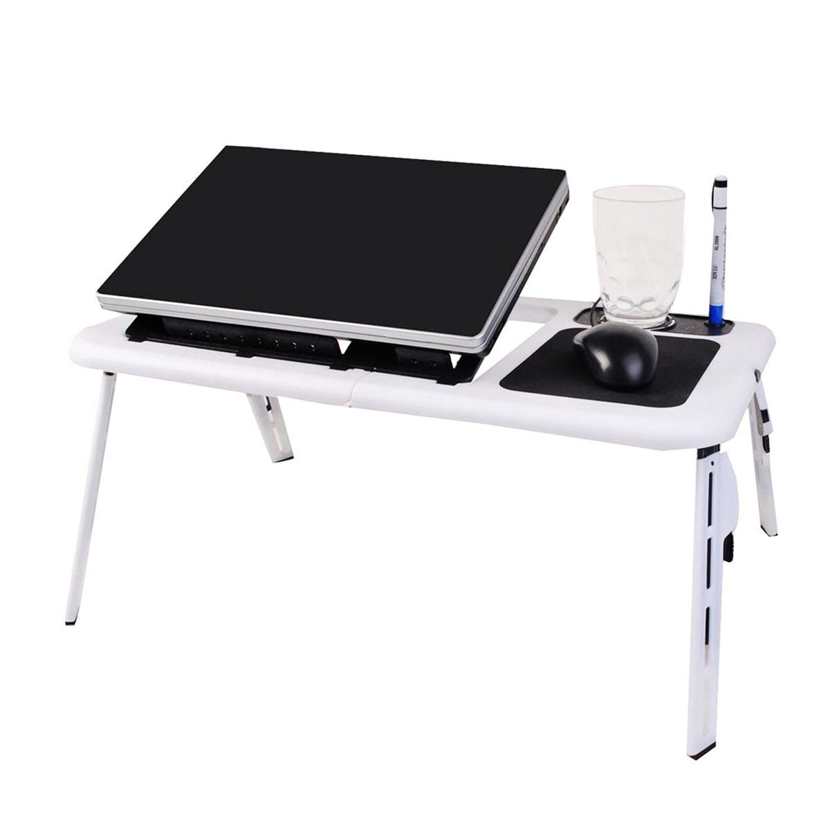 Foldable Laptop Table Tray Desk Tablet Desk Stand Bed Sofa Couch with ...