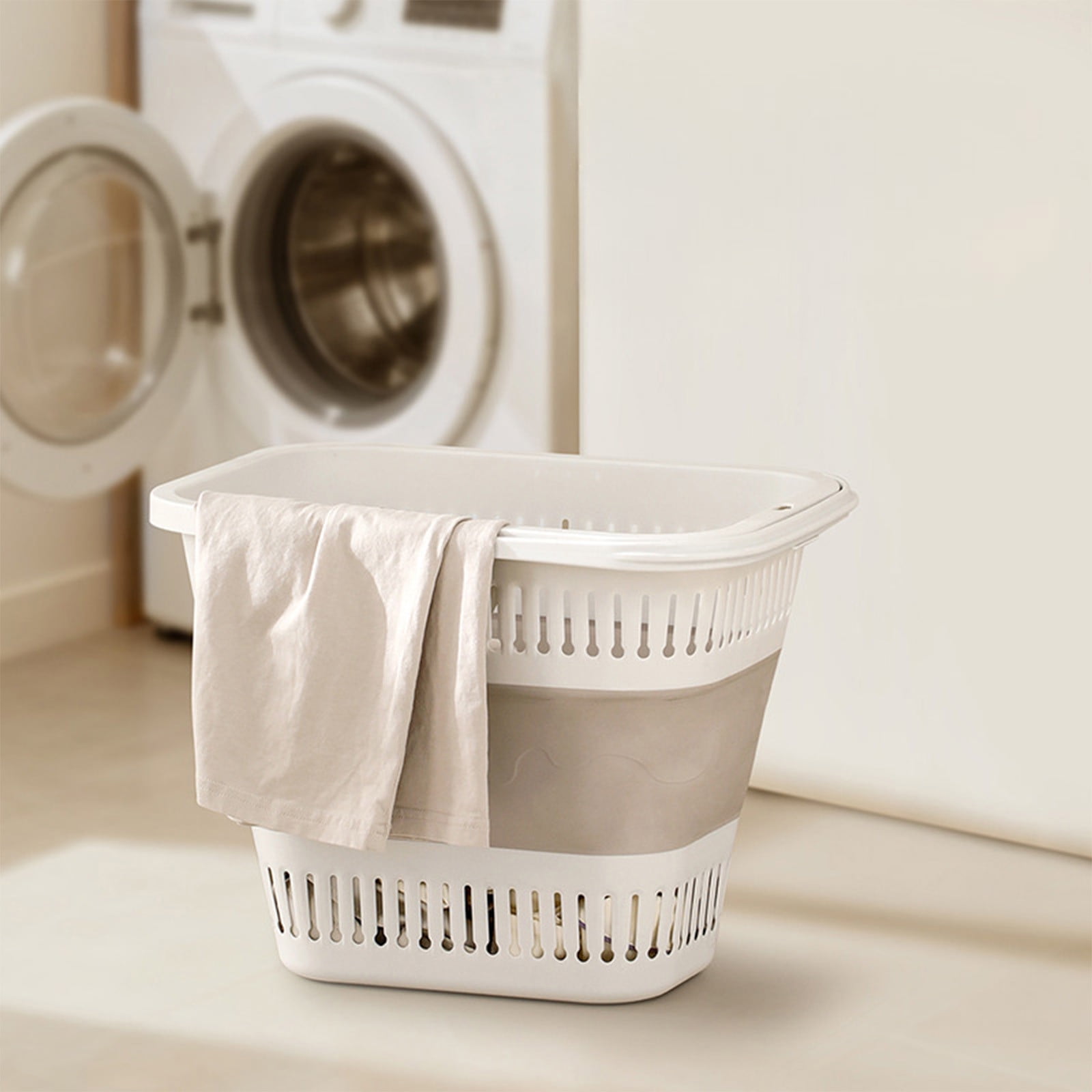 Foldable Laundry Basket Clothes Storage Basket, Modern Minimalist Style ...