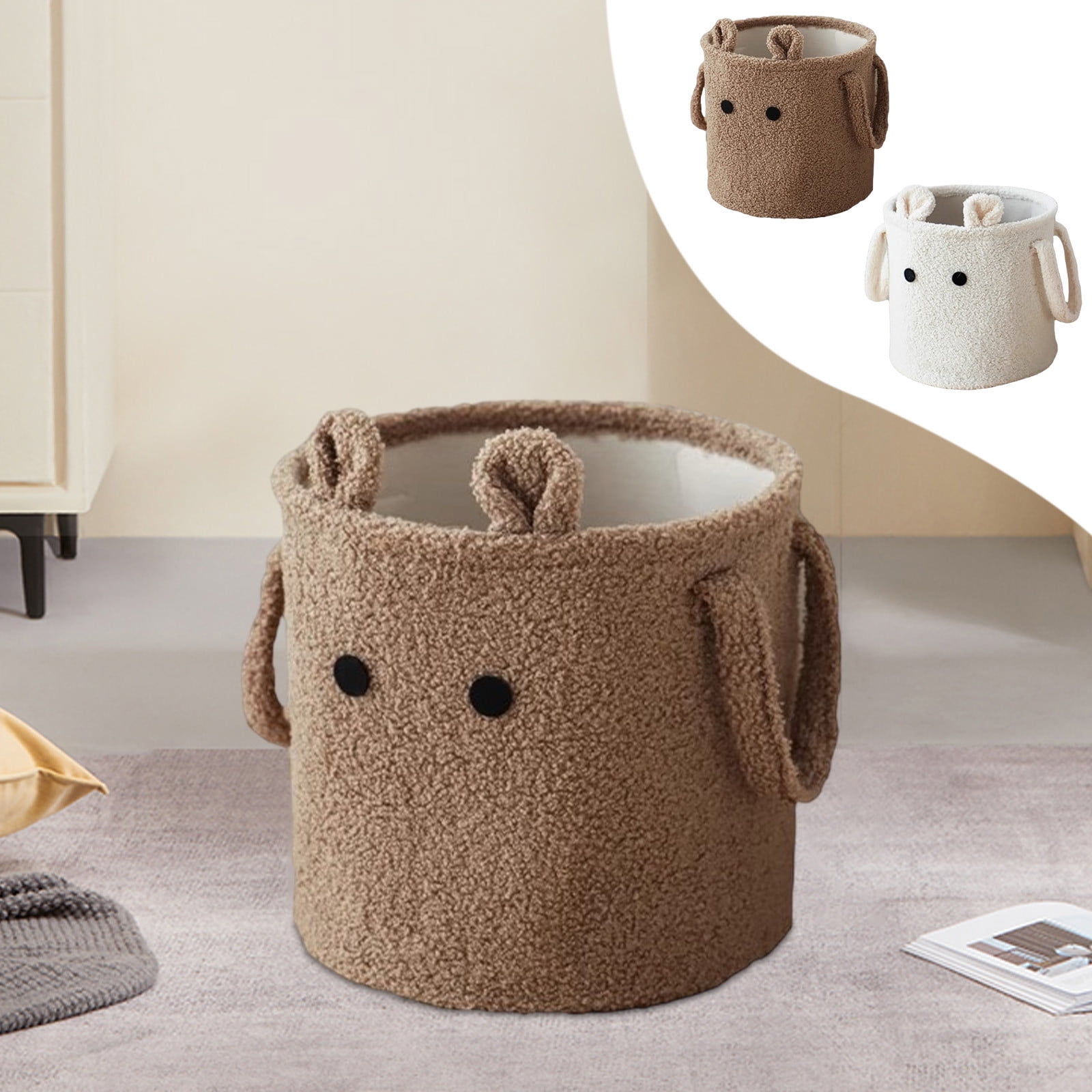 Foldable Laundry Basket, Protective Sisal Rope Handle, Wicker Material ...