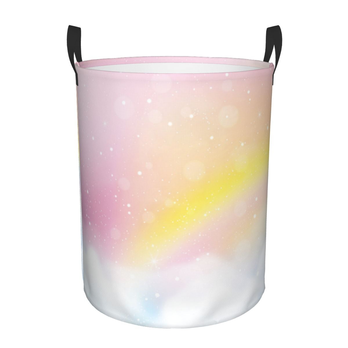 Foldable Laundry Basket for Dirty Clothes Pastel Sky Print Storage ...