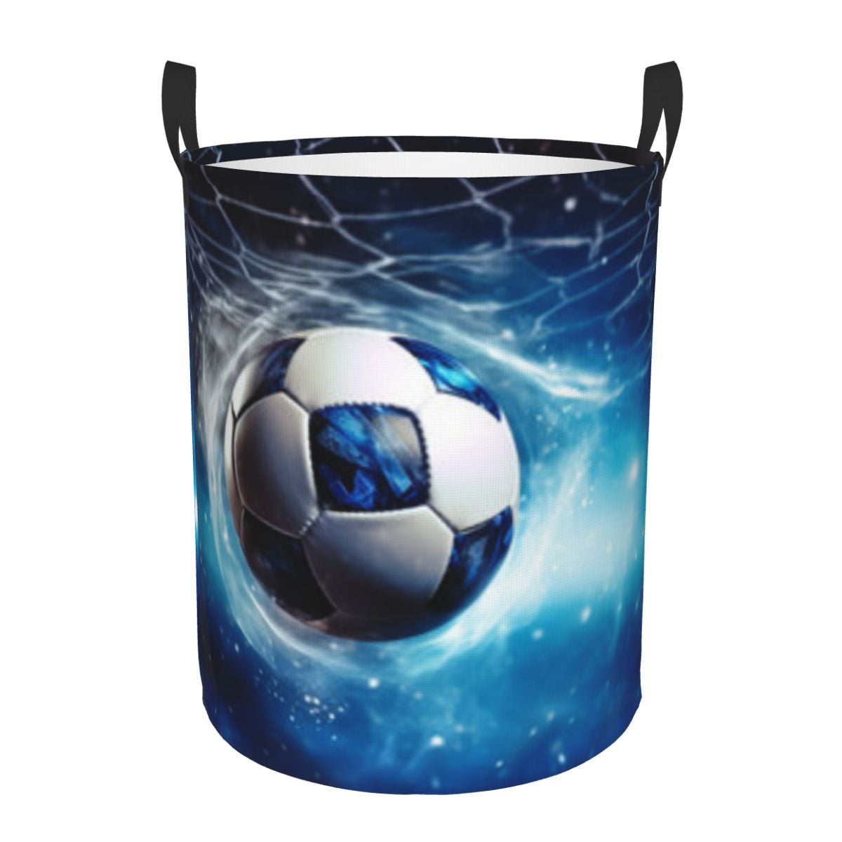 Foldable Laundry Basket for Dirty Clothes Soccer Ball With Net Storage ...