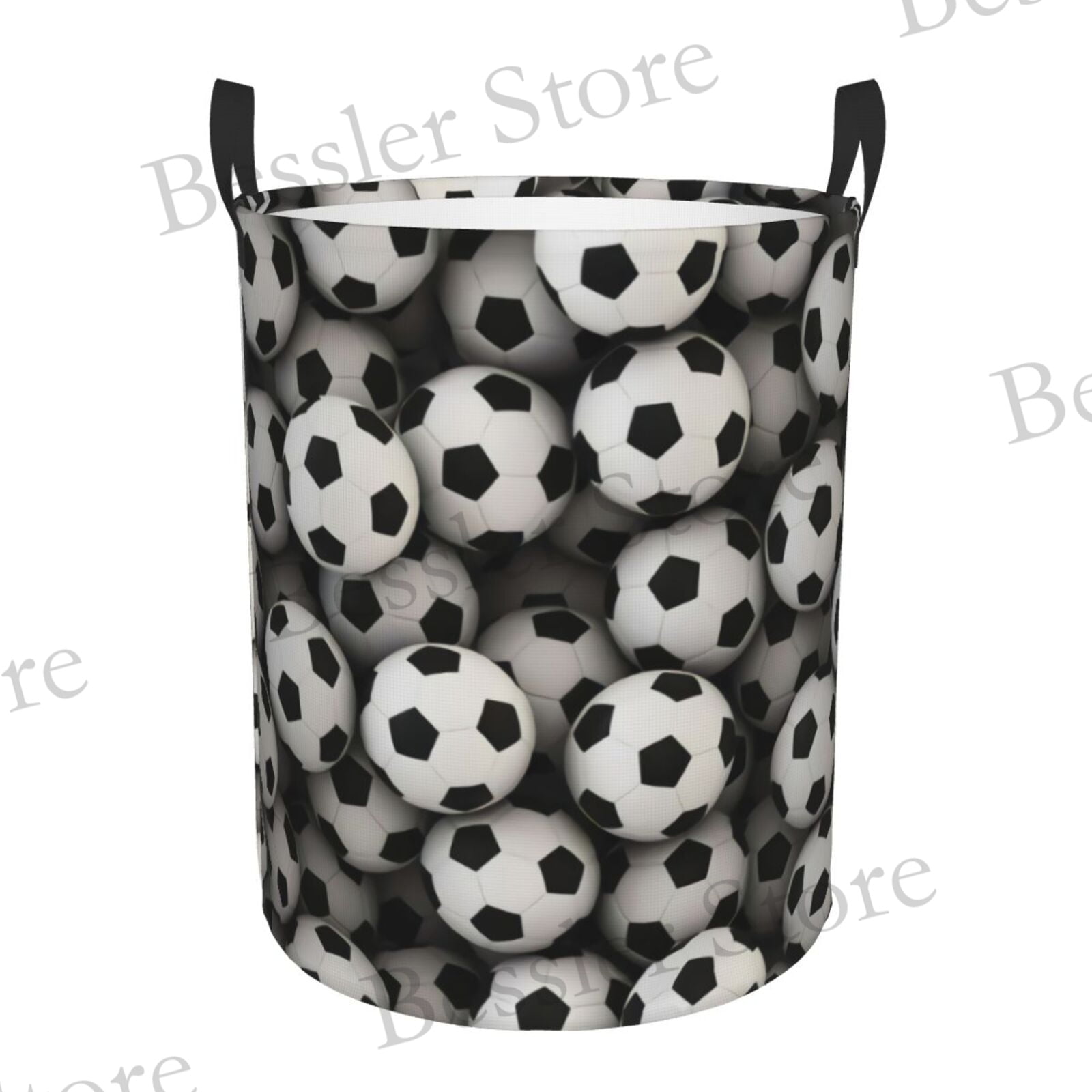 Foldable Laundry Basket for Dirty Clothes Soccer Balls Sport Football ...