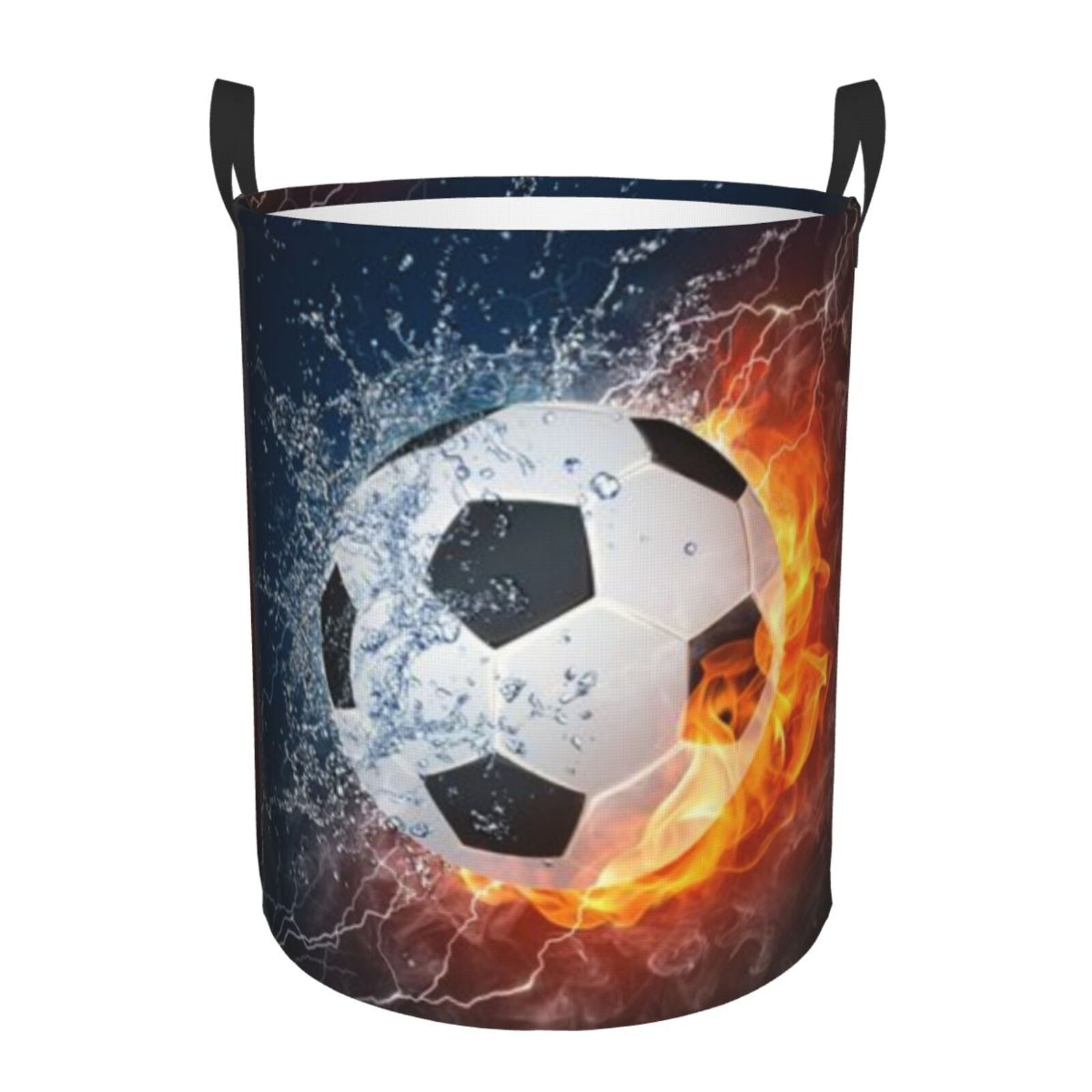 Foldable Laundry Basket for Dirty Clothes Soccer Balls Sport Football ...