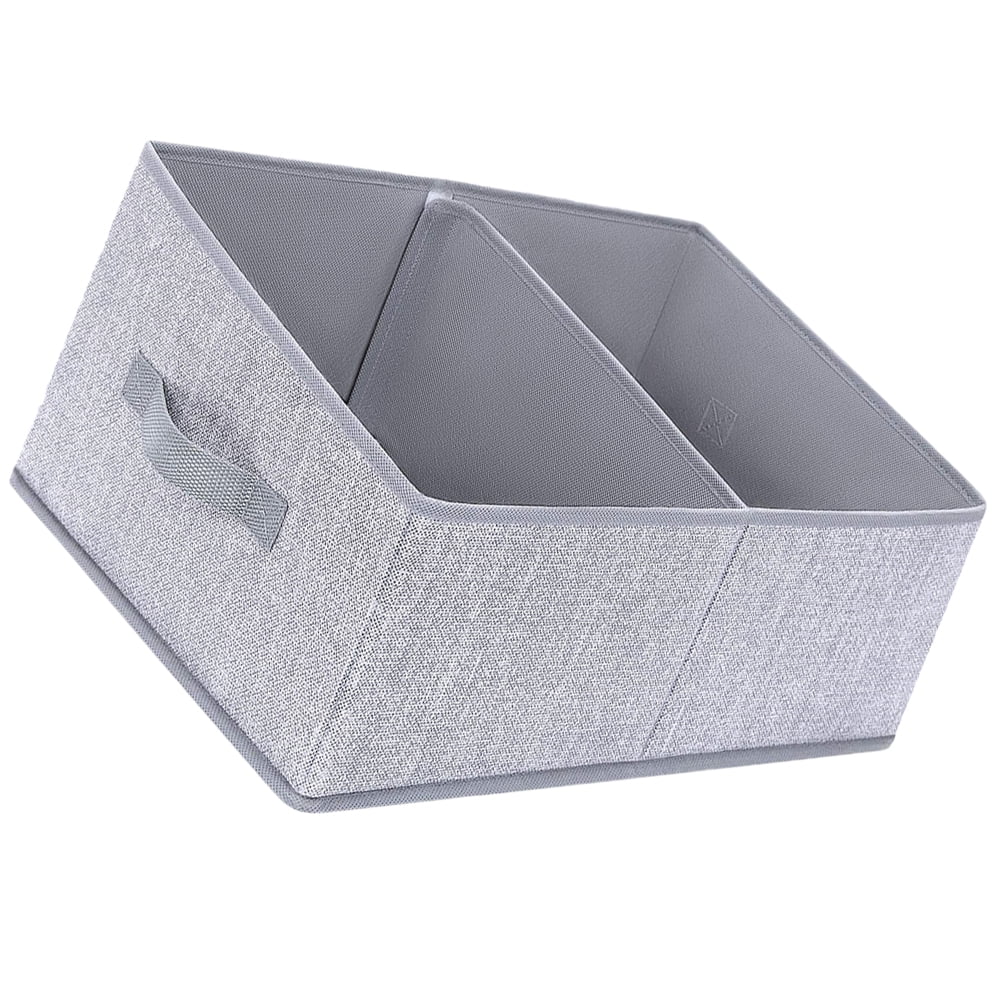 Foldable Laundry Baskets Ladder Storage Box Wardrobe Drawer Gray ...