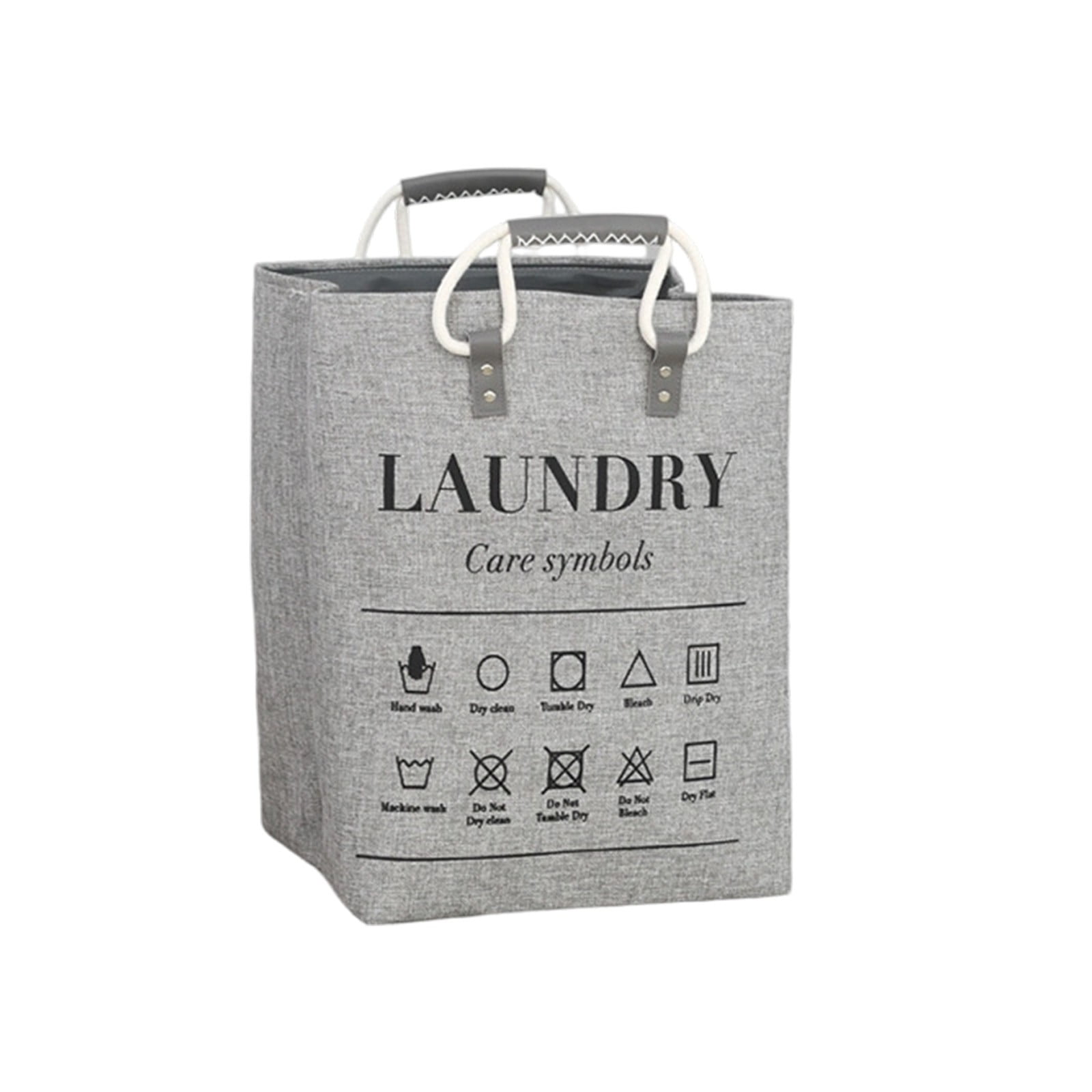 Foldable Laundry Hamper Organizer with Handles, Linen Freestanding ...