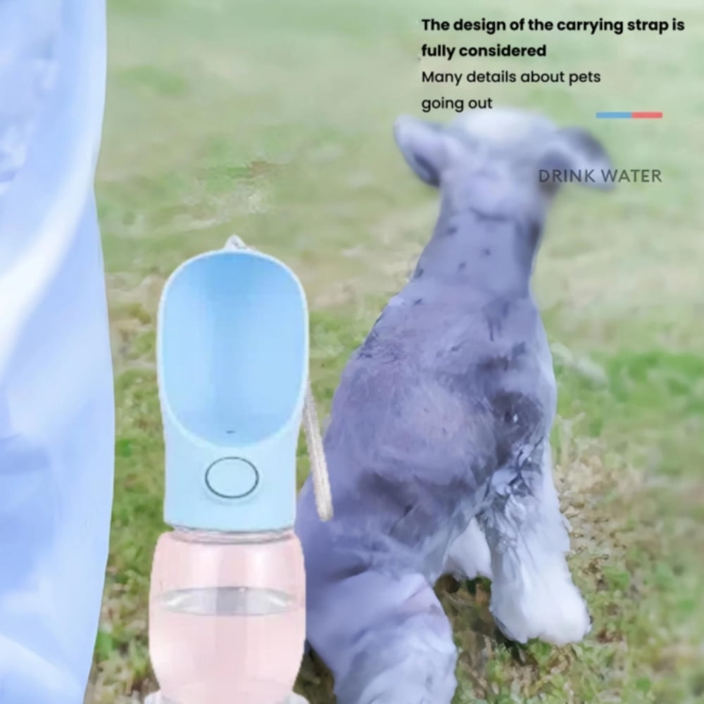 Foldable Leak-Proof Dog Water Bottle with Bowl Lightweight Travel ...