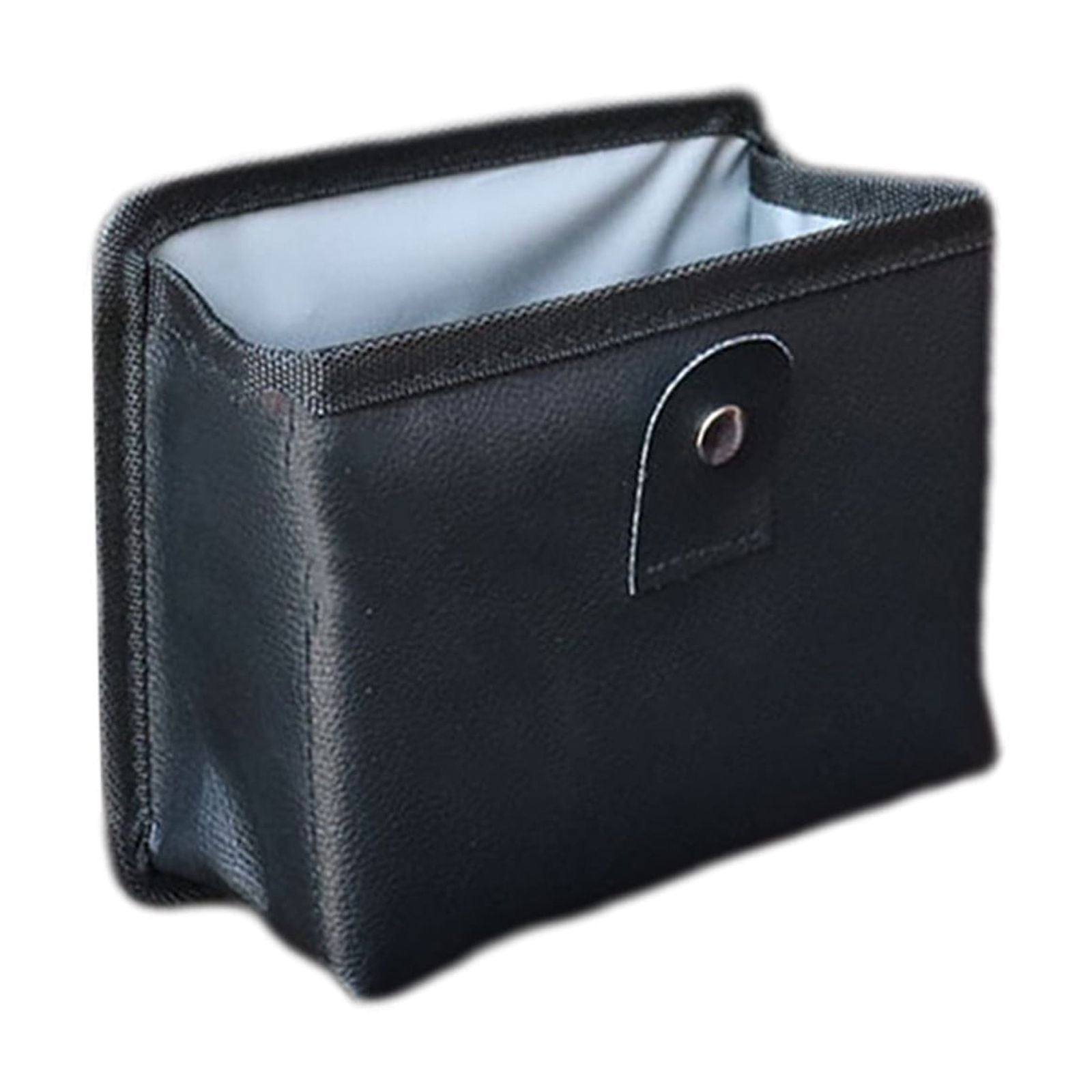 Foldable Leather Car Trash Can – Space-Saving Hanging Car Garbage Bin ...