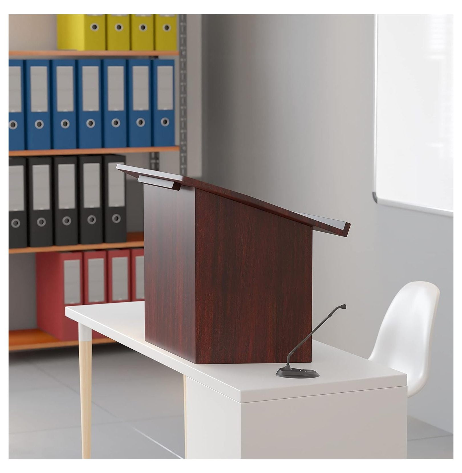 Foldable Lectern in Mahogany - Walmart.com