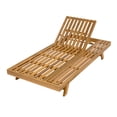 Foldable Lounge Chair, Outdoor 2/3 Foldable Acacia Wood Adjustable ...