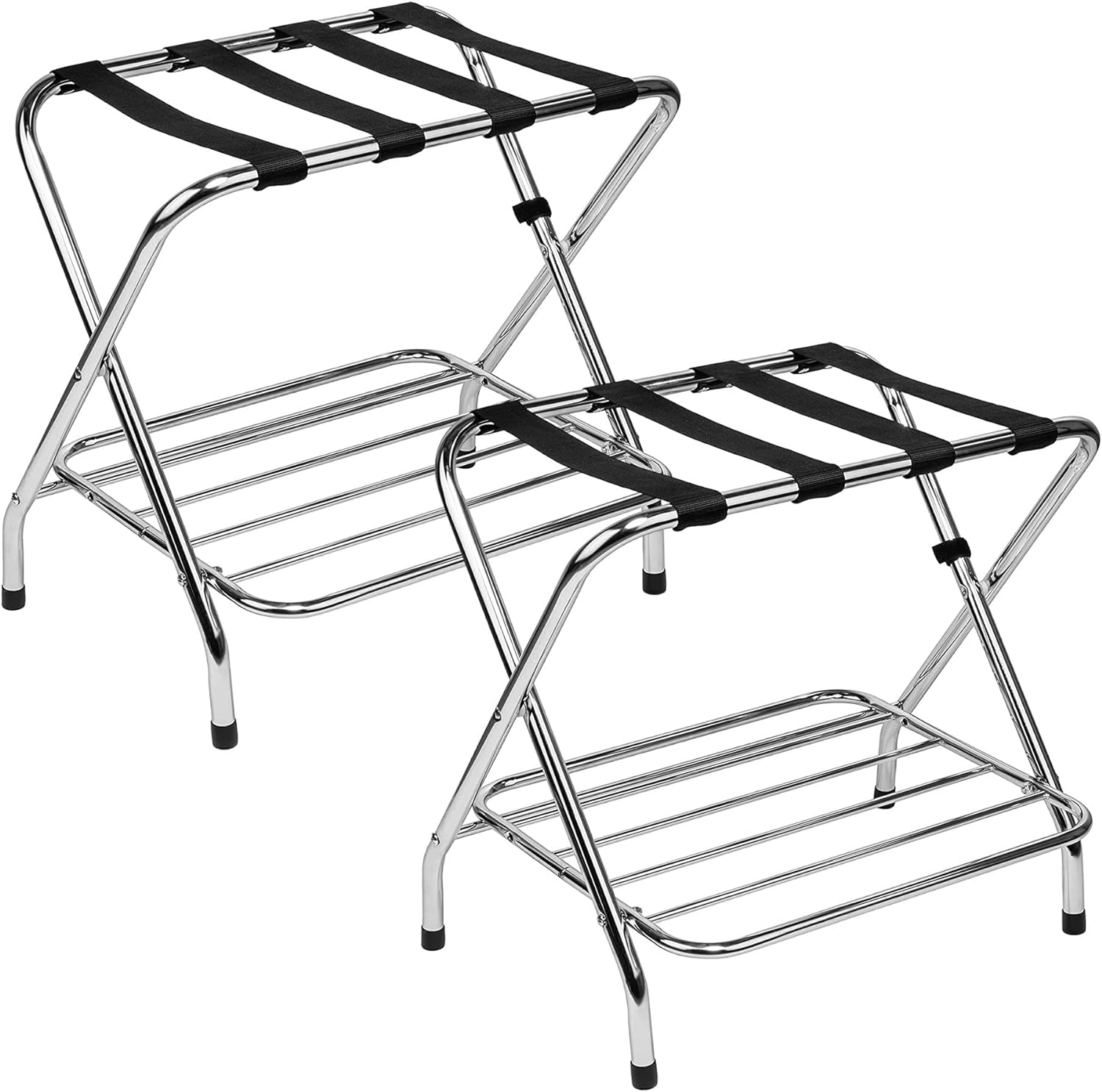 Foldable Luggage Rack, Metal Suitcase Stand for Guest Room, Heavy Duty ...