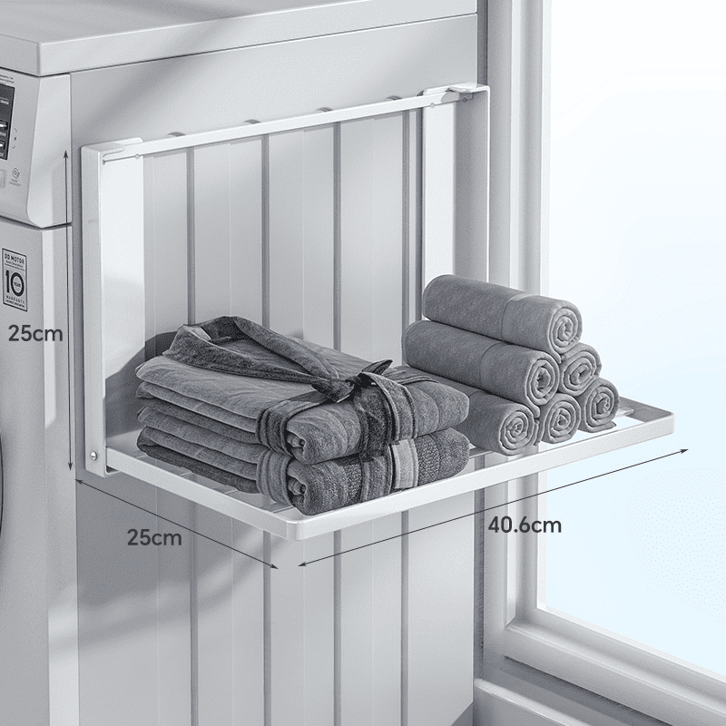 Foldable Magnetic Shelf Bathroom Washing Machine Side Clothing Storage ...