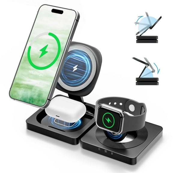 Magnetic Wireless Charger Kadlawus Magnetic Wireless Charger, 15W Fast ...