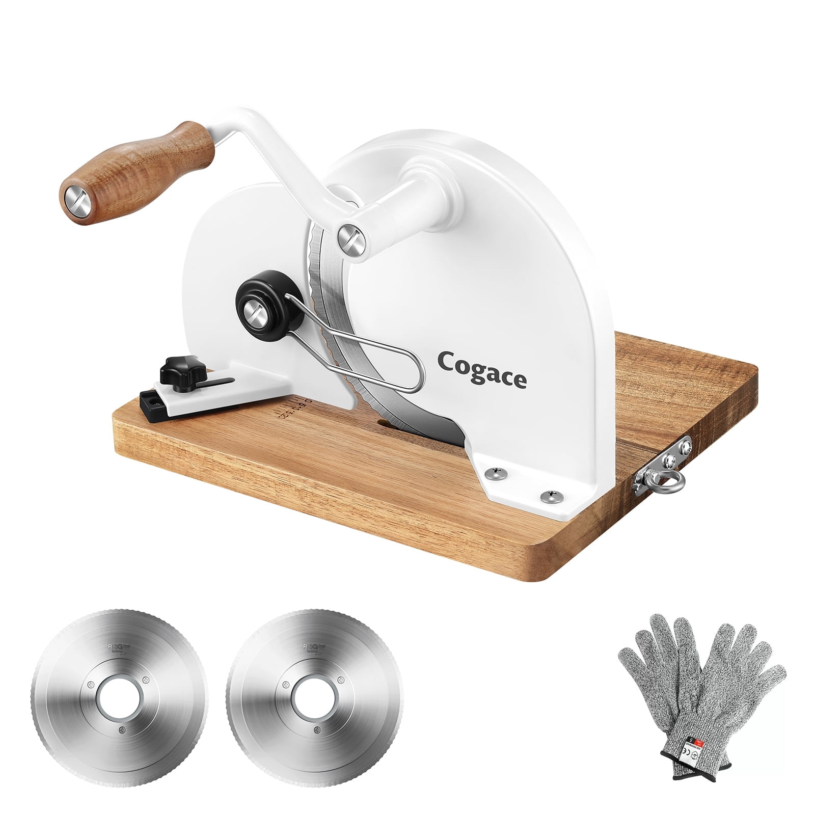 Foldable Manual Bread & Meat Slicer with German RSG Blade, Adjustable ...