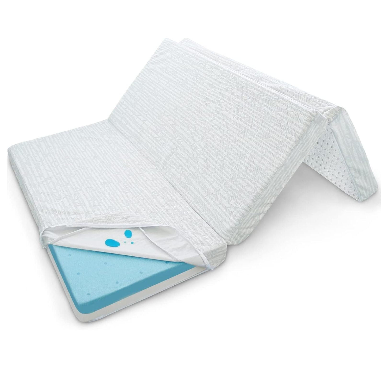 Foldable Mattress Memory Foam Trifold Camping Mattress Portable Floor ...