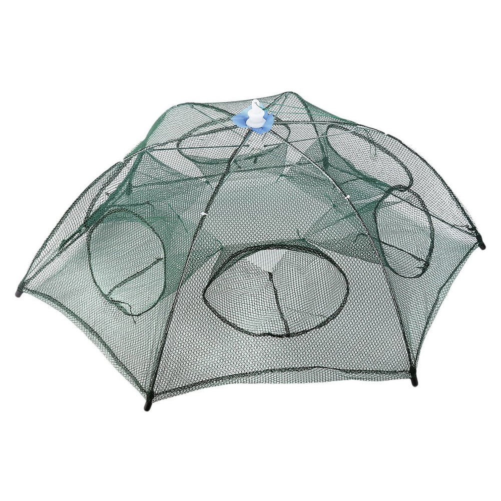 Foldable Mesh Fishing Bait Net Trap Small Fish Crab Minnow Crawdad ...