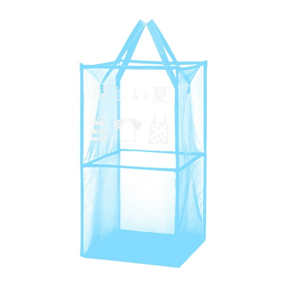 Foldable Mesh Laundry Basket with Reinforced Handle, Large Capacity ...