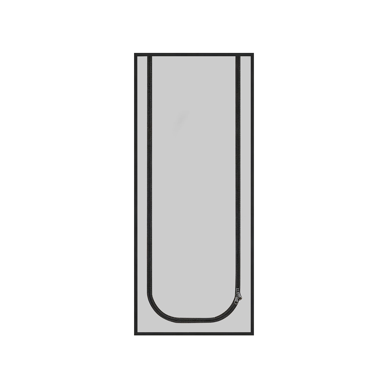 Foldable Mesh Pet Curtain with Zipper Door, No Tools Installation Bug ...