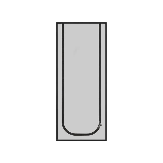 Foldable Mesh Pet Curtain with Zipper Door, No Tools Installation Bug ...