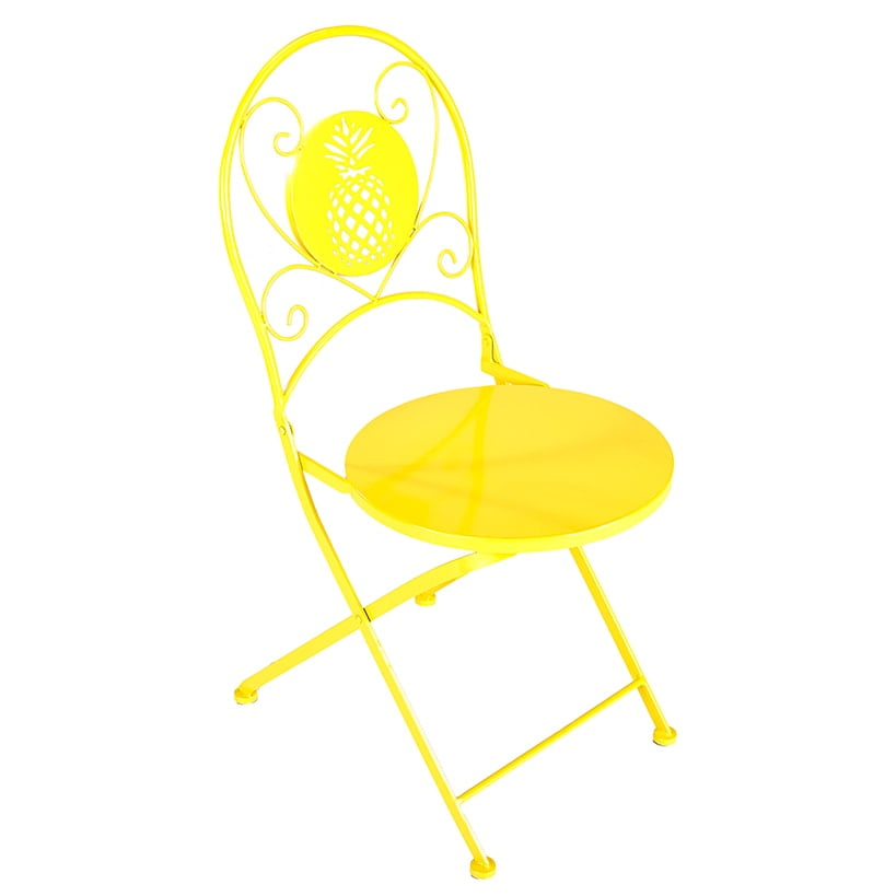 Foldable Metal Icon Tables or Chairs - Pineapple Chair - Walmart.com