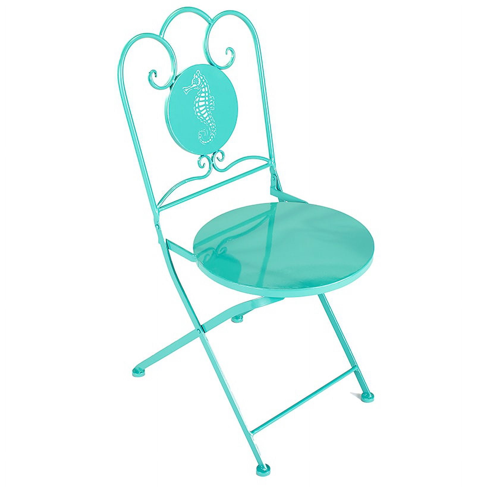 Foldable Metal Icon Tables or Chairs - Seahorse Chair - Walmart.com