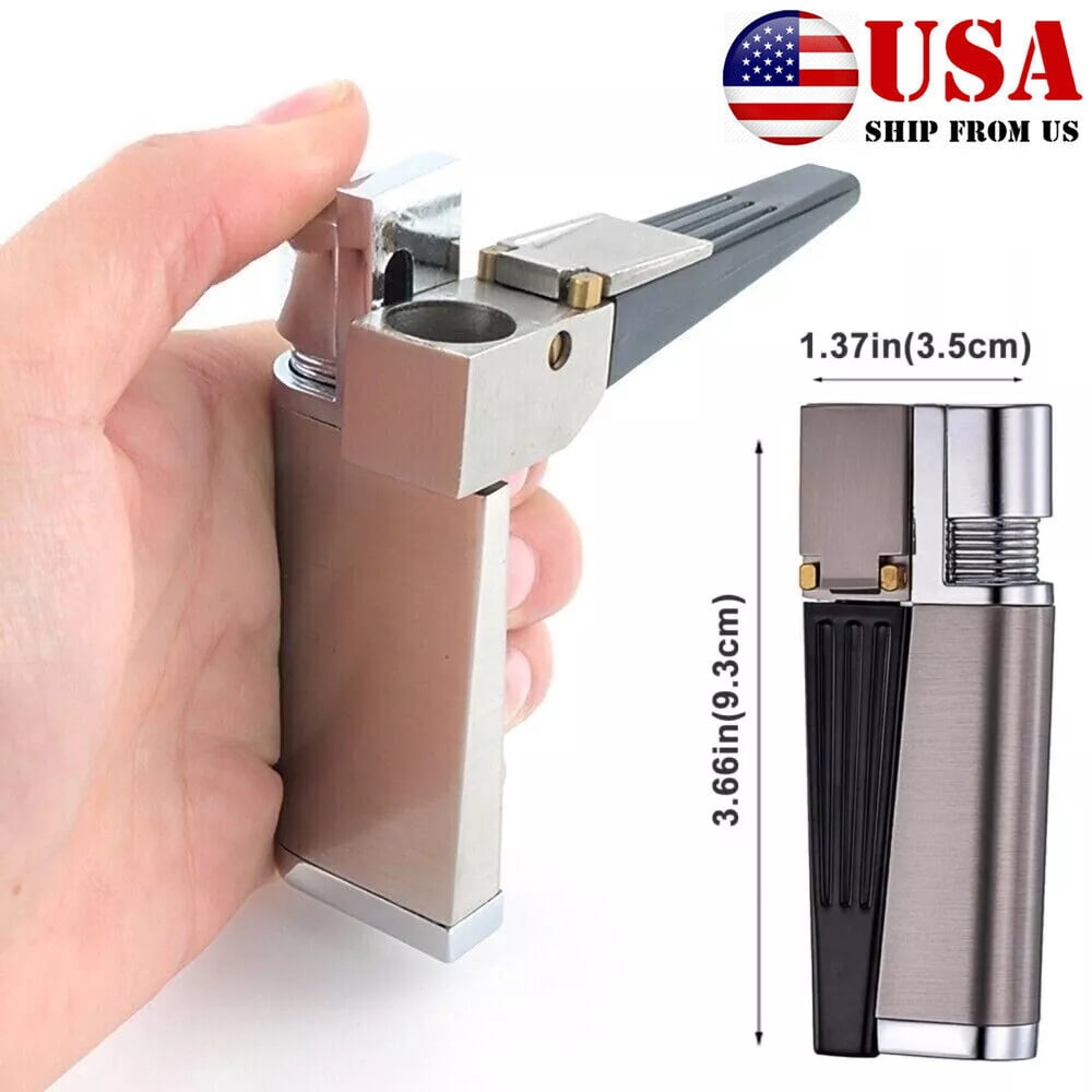 Foldable Metal Lighters Adjustable Flame Lighters 2 In 1 Refillable ...